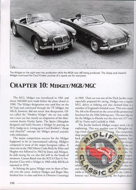 MG Competition Cars And Drivers | Midlife Classic Cars ...