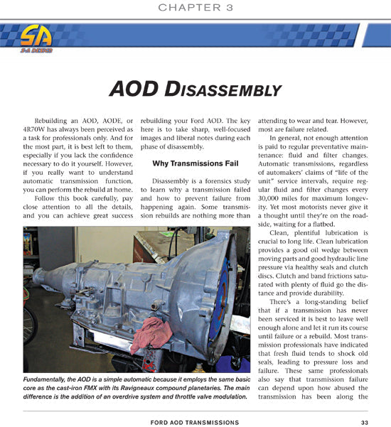Ford AOD Transmissions: Rebuilding and Modifying the AOD, AODE and ...