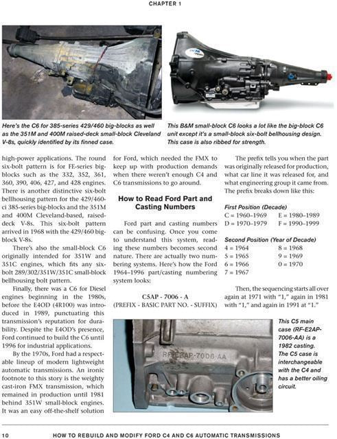 How To Rebuild & Modify Ford C4 & C6 Automatic Transmissions ...