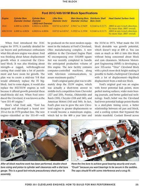 Ford 351 Cleveland Engines: How To Build For Max Performance ...