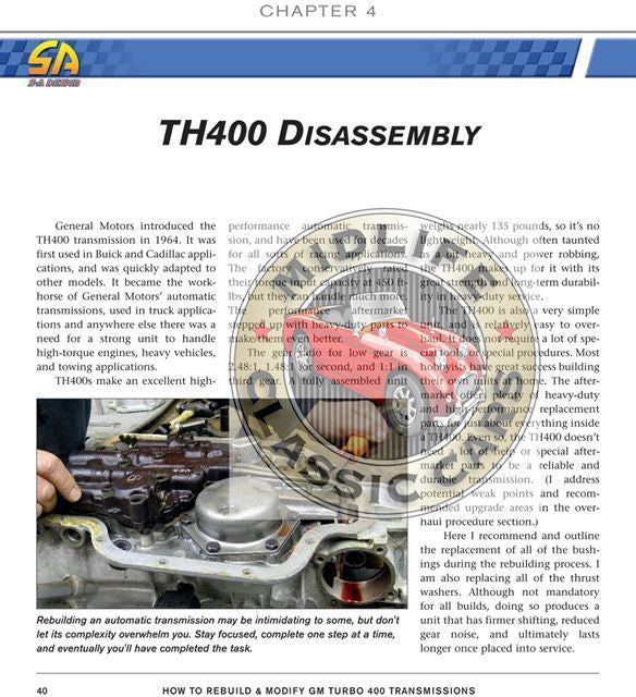 How To Rebuild & Modify Gm Turbo 400 Transmissions (S-A Design ...