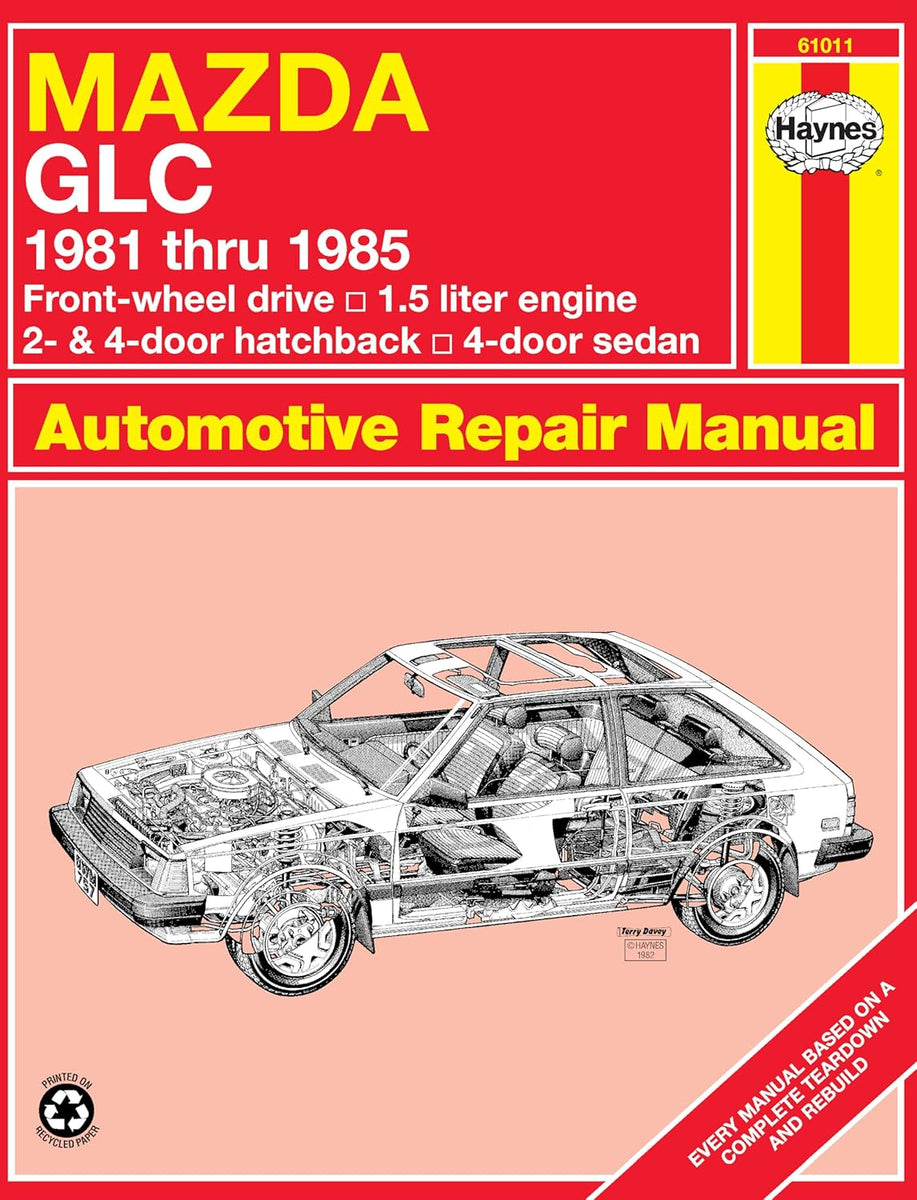Mazda GLC 1981 thru 1985 manual Haynes | Midlife Classic Cars ...