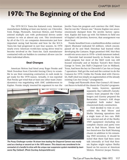 The Cars Of Trans-Am Racing: 1966-1972 | Midlife Classic Cars ...