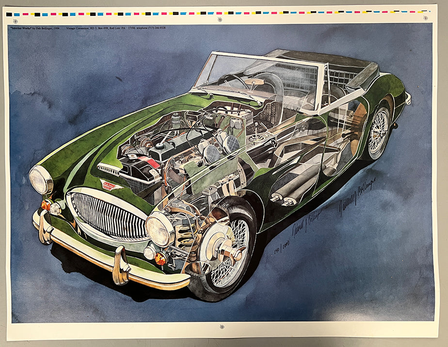 Interior Works Austin Healey 3000 MKIII Poster Cutaway ...
