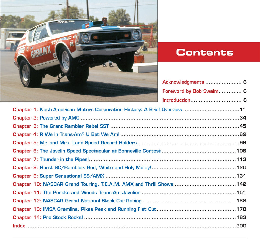 The History Of Amc Motorsports: Trans-Am, Quarter-Mile, Nascar ...