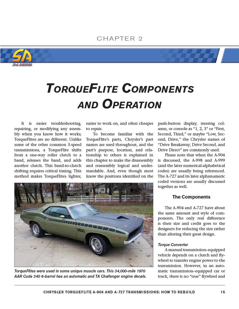 Chrysler Torqueflite A-904 & A-727 Transmissions: How To Rebuild ...