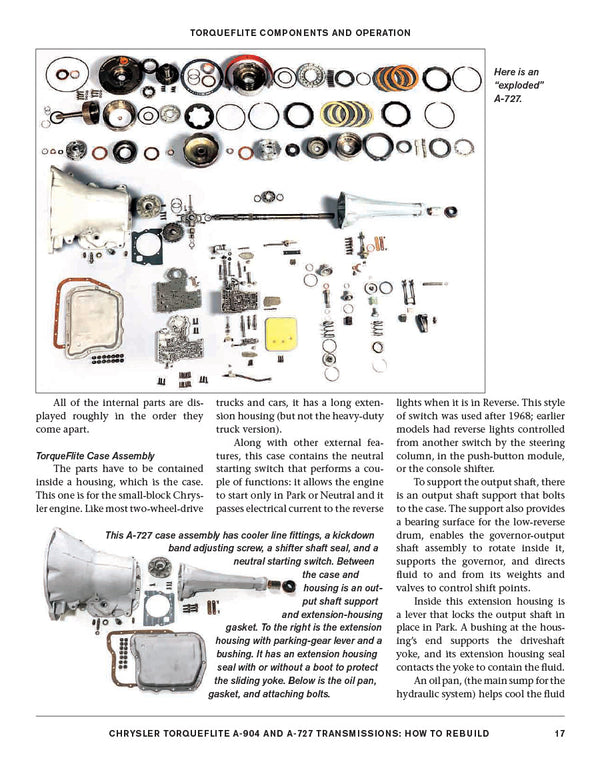 Chrysler Torqueflite A-904 & A-727 Transmissions: How To Rebuild ...