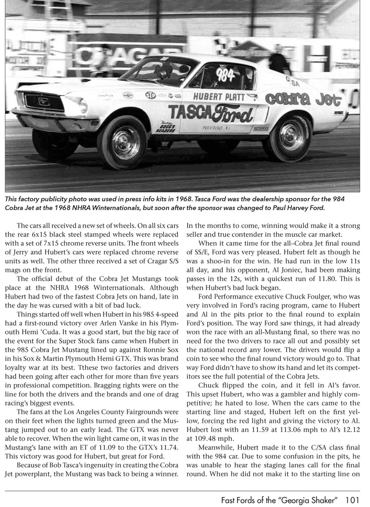 Hubert Platt: Fast Fords of the "Georgia Shaker" – MidlifeClassicCars.com