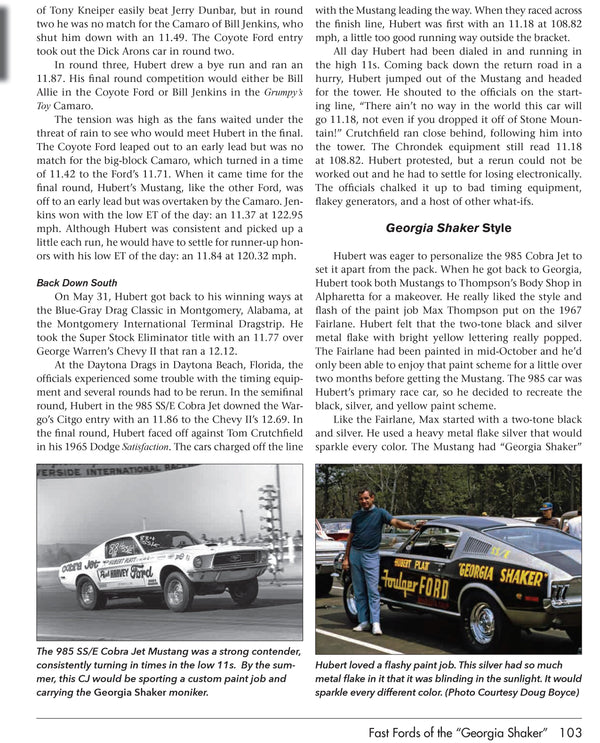 Hubert Platt: Fast Fords of the "Georgia Shaker" – MidlifeClassicCars.com