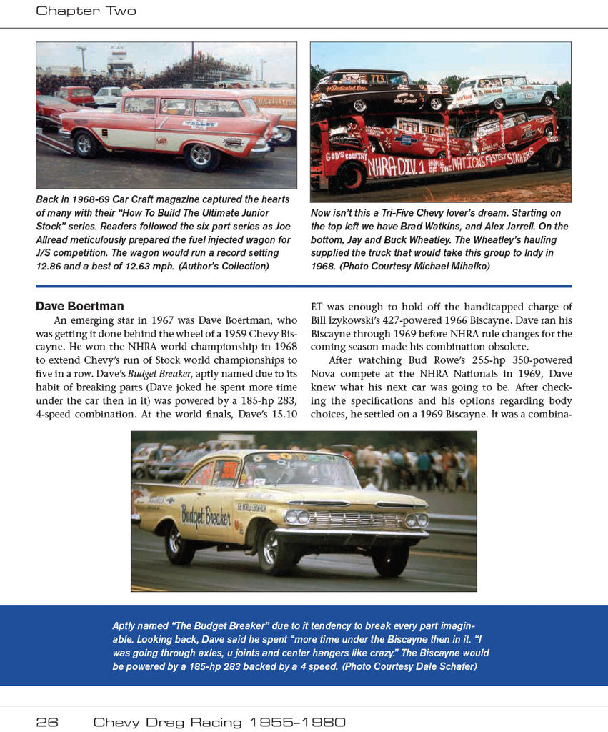 CHEVY DRAG RACING 1955-1980: A CELEBRATION OF BOWTIE'S SUCCESS AT THE ...