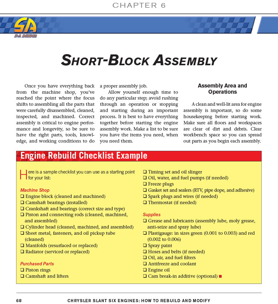 Chrysler Slant Six Engines: How to Rebuild and Modify ...