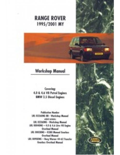 Range Rover Workshop Manual 1995-2001 My | Midlife Classic Cars ...