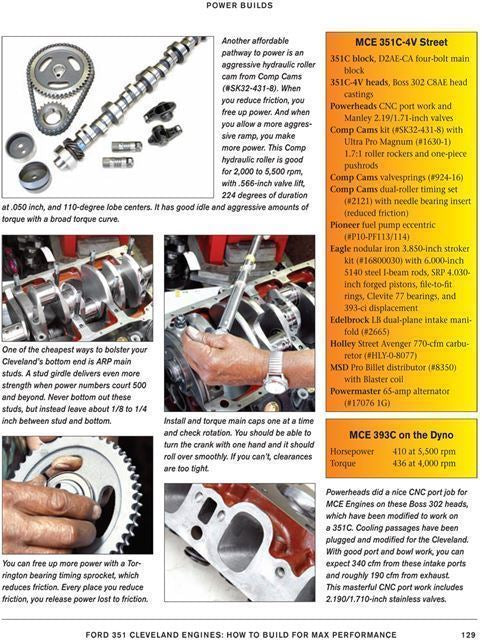 Ford 351 Cleveland Engines: How To Build For Max Performance ...