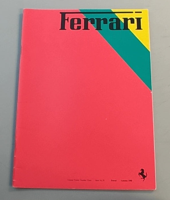 Ferrari: The Journal of the Ferrari Owners Club Vol.20 No.3 Issue 79 U ...