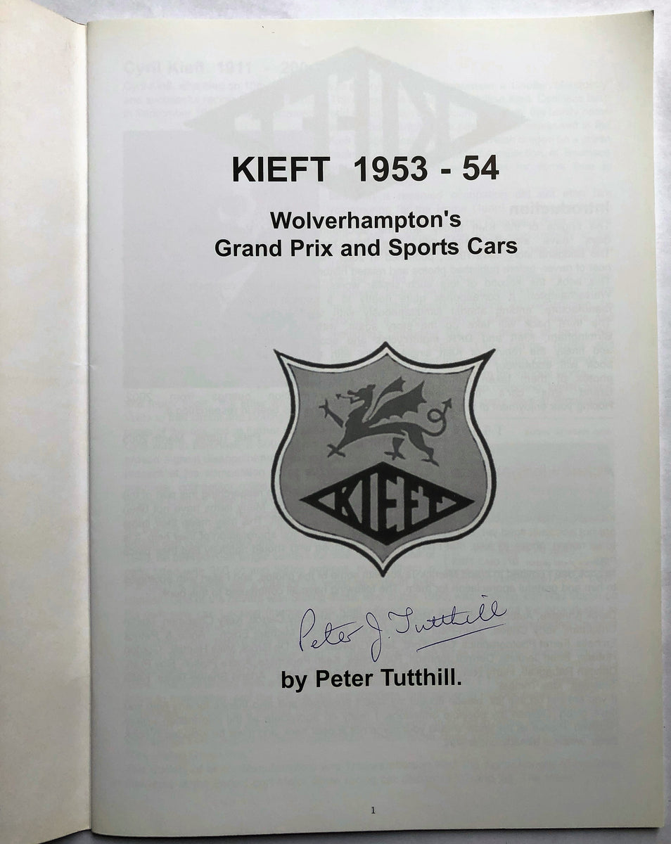 Kieft 1953 - 54. Wolverhampton'S Grand Prix And Sports Cars USED ...
