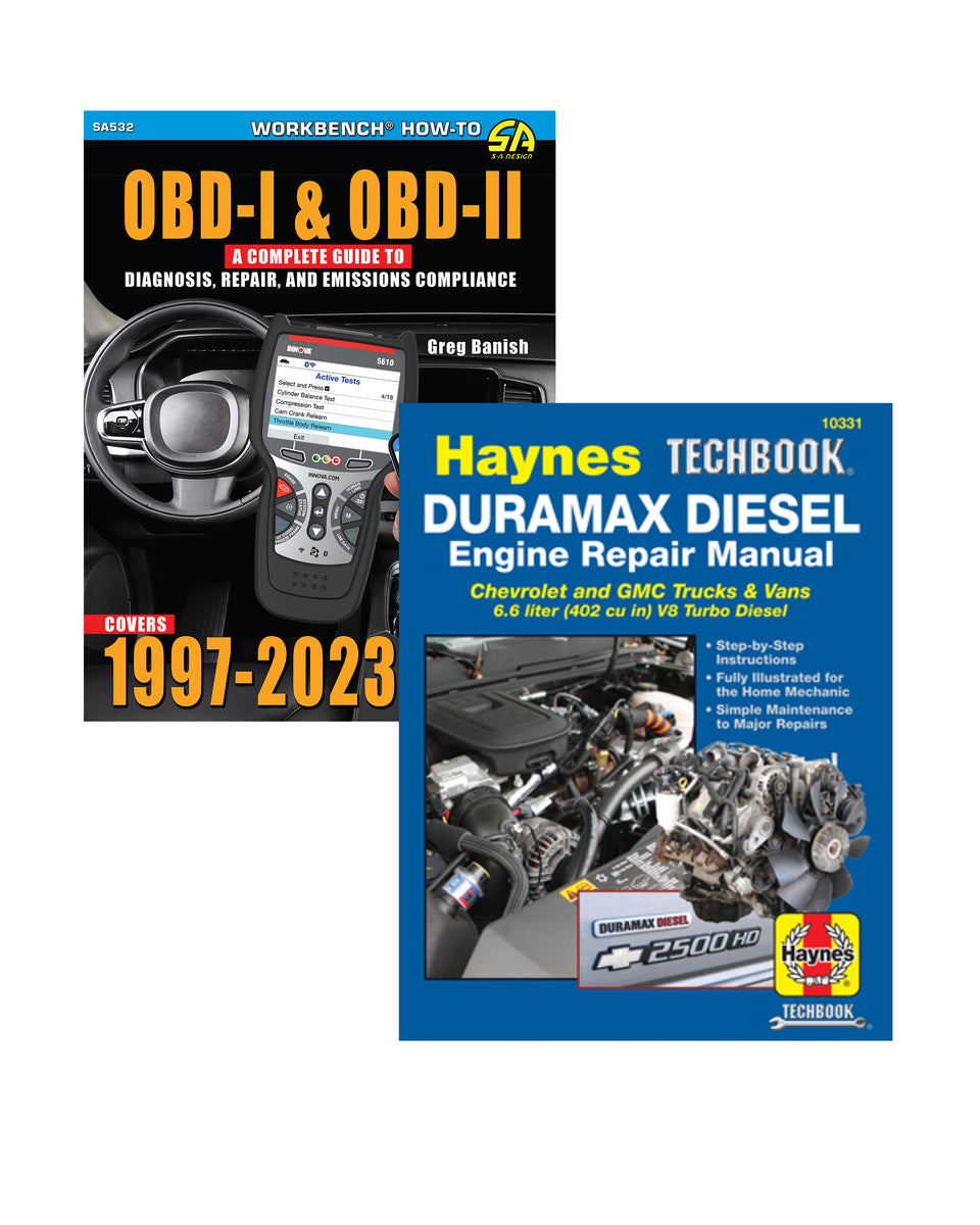 OBD-I & OBD-II Guide & Duramax Diesel Engine Repair Manual 2 Book Set ...