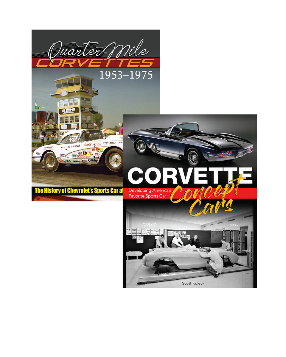 Quarter-Mile Corvettes & Corvette Concept Cars 2 Book Set ...